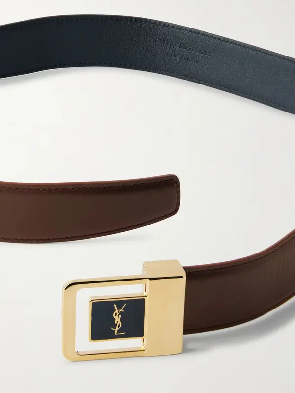 Saint Laurent Le 66 Leather Belt
