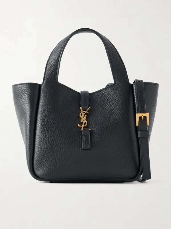 Saint Laurent Le 5 À 7 Bea Baby Leather Shoulder Bag - Black