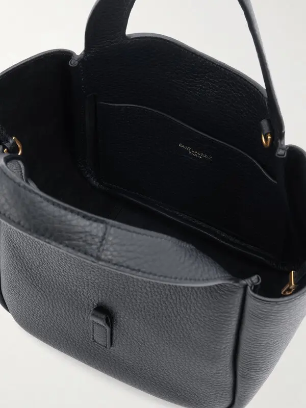 Saint Laurent Le 5 À 7 Bea Baby Leather Shoulder Bag - Black