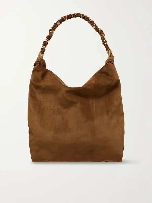 Saint Laurent Amalia Medium Suede Tote