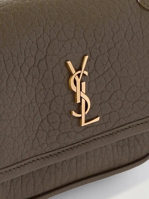 Saint Laurent Niki Mini Crinkled-leather Shoulder Bag