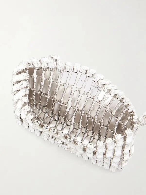Saint Laurent Micro Crystal-embellished Chainmail Shoulder Bag