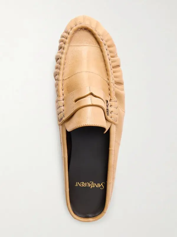 Saint Laurent Le Loafer Eel Slippers
