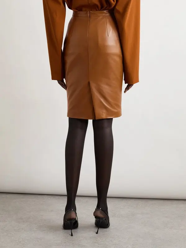 Saint Laurent Leather Skirt