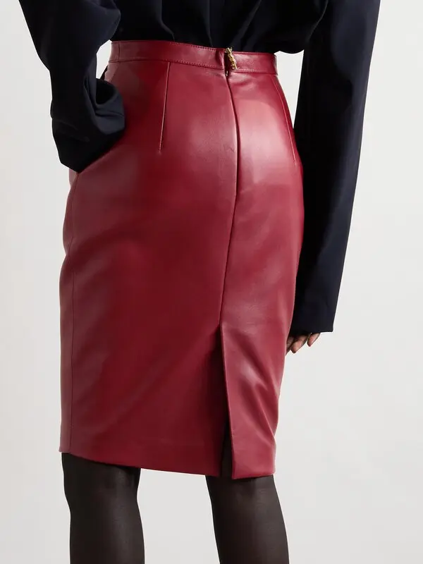 Saint Laurent Leather Skirt