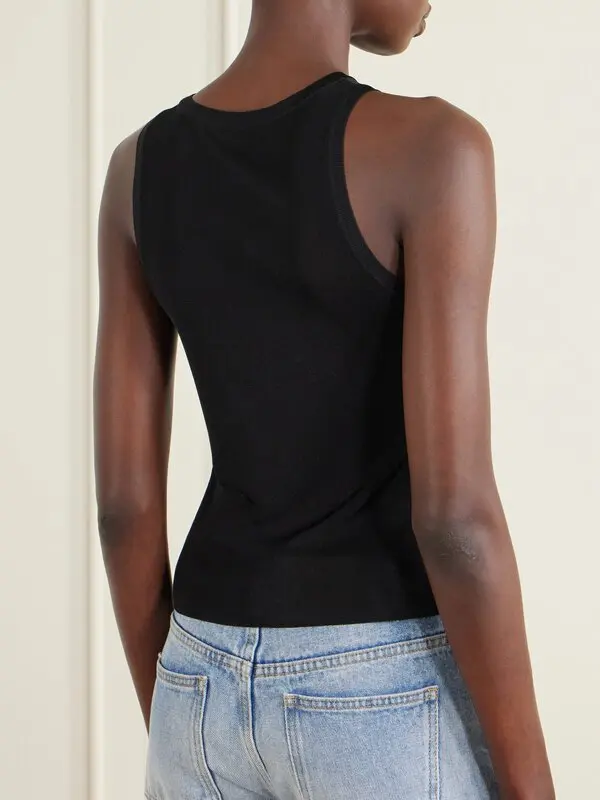 Saint Laurent Ribbed-knit Tank
