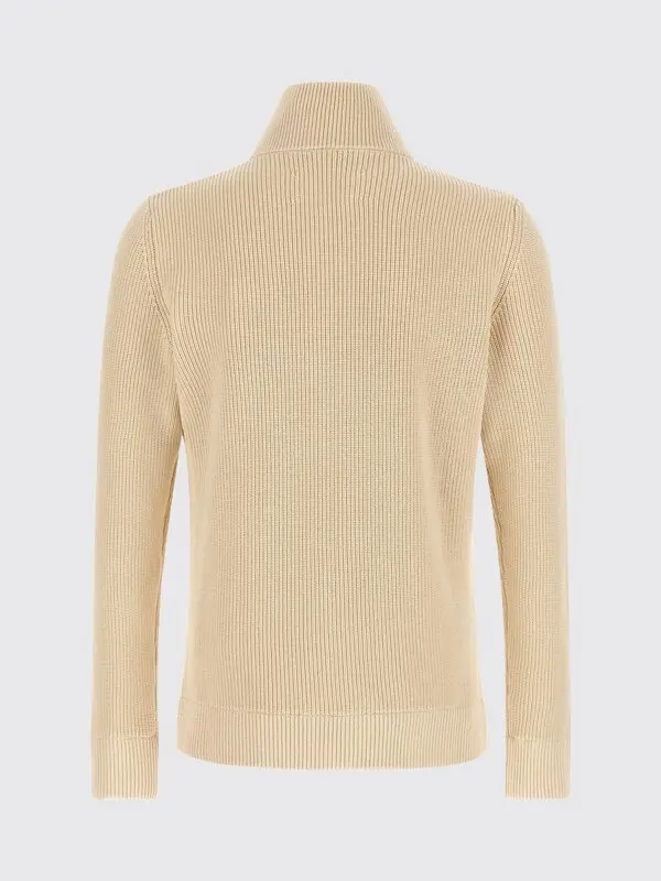 MAISON MARGIELA Wool And Cotton Blend Zip-up Cardigan - Beige