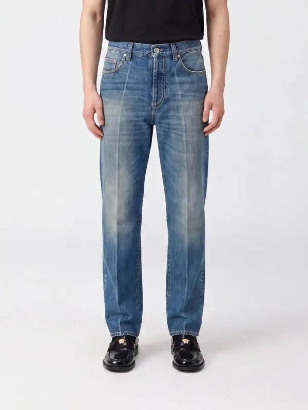 Versace Paneled Jeans - Blue