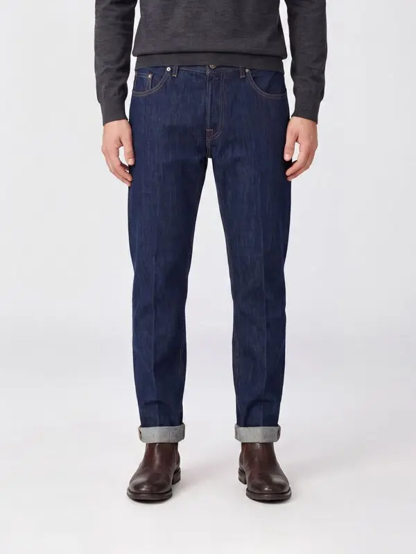 DONDUP Dark Wash Straight Leg Jeans - Blue