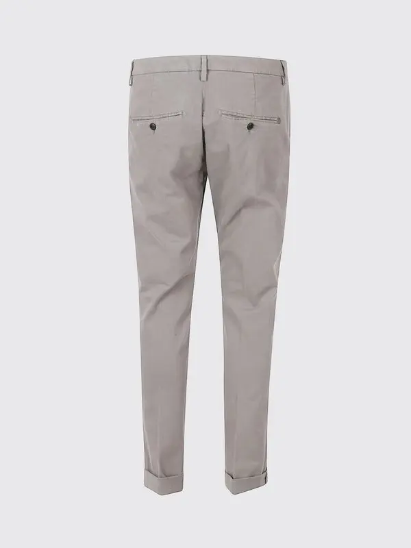 DONDUP Gaubert Slim Fit Velvet Chino Trousers - Grey 1