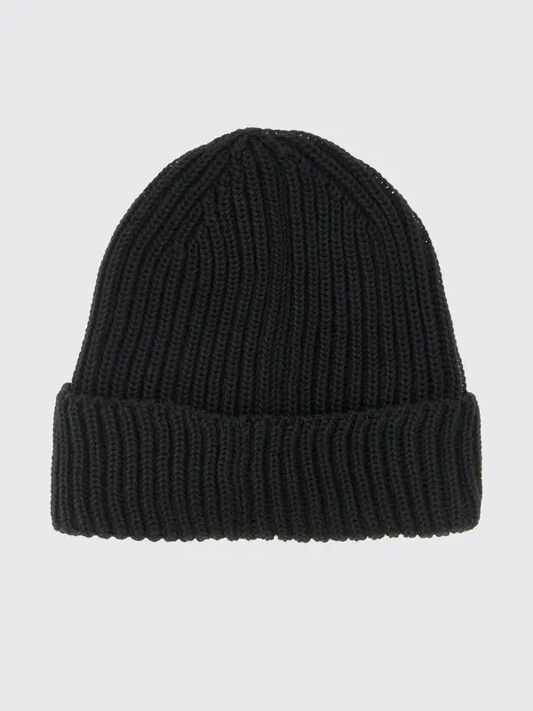 C.P. COMPANY Ribbed Wool Beanie With Goggles - Black