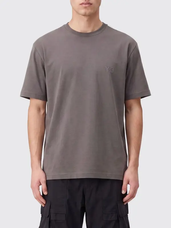 Y3 Crewneck Cotton T-shirt With Short Sleeves And Tone-on-tone Logo