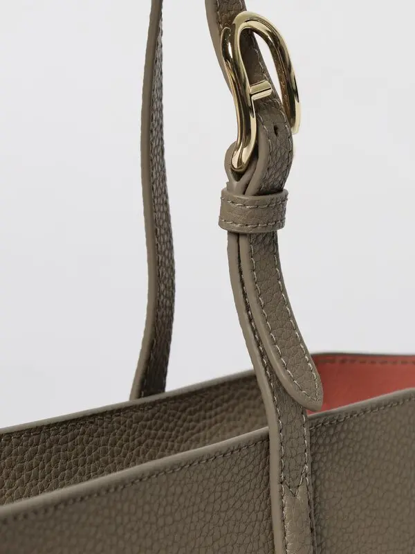 Furla Ava Grained Leather Shoulder Bag - Dust