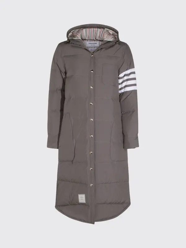 Thom Browne Down Coat With Signature Stripes