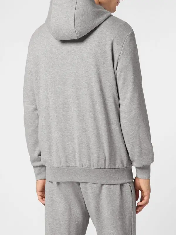 Philipp Plein Zip-up Hooded Jacket With Logo Detail