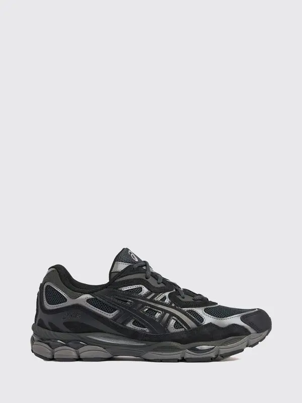 Asics Gel-nyc Suede And Mesh Low Top Sneakers - Black