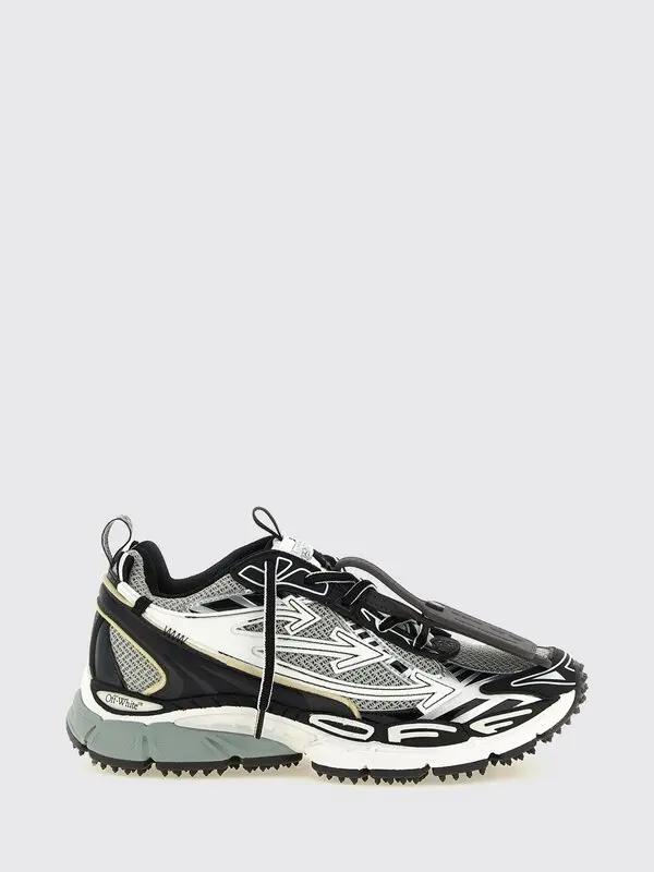Off-White Leather And Mesh "be Right Back" Low-top Sneakers - Multicolor