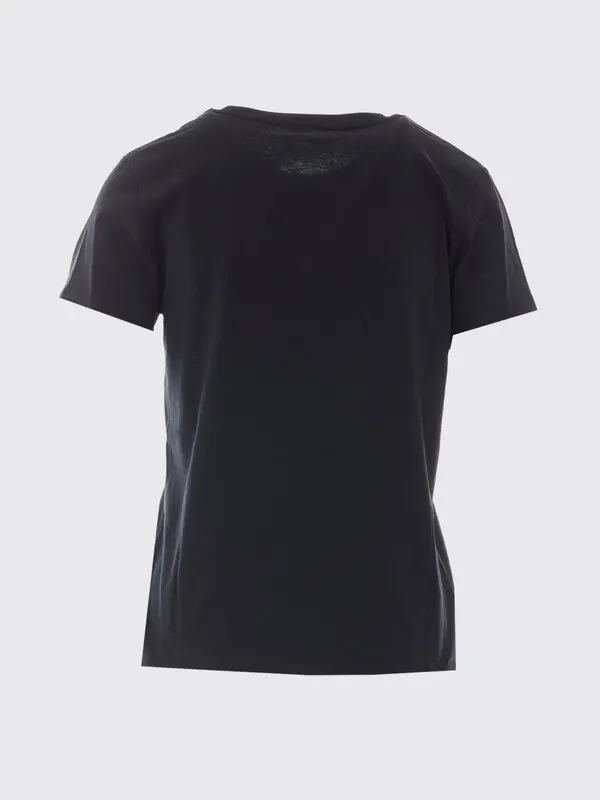 A.p.c. Slim Fit Cotton T-shirt With Contrast Logo - Black 1
