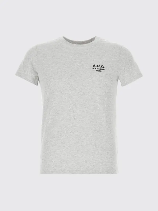 A.p.c. Slim Fit Cotton T-shirt With Contrast Logo - Black