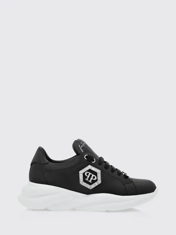 Philipp Plein Embellished Leather Trainers