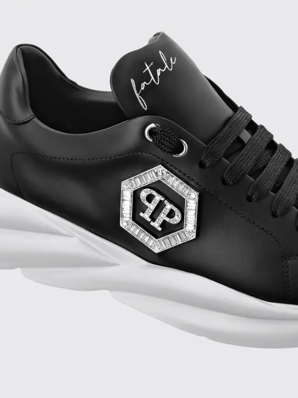 Philipp Plein Embellished Leather Trainers