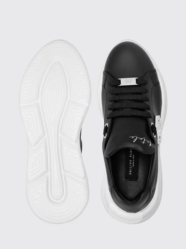 Philipp Plein Embellished Leather Trainers