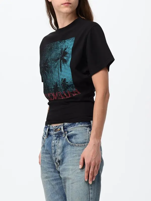 Balenciaga Sunset Palms" Cropped T-shirt