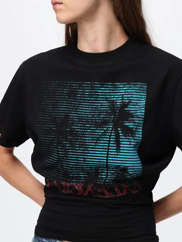 Balenciaga Sunset Palms" Cropped T-shirt