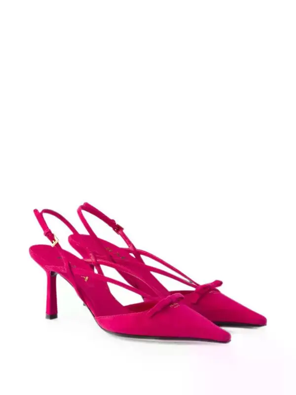 Prada Suede Slingback Pumps