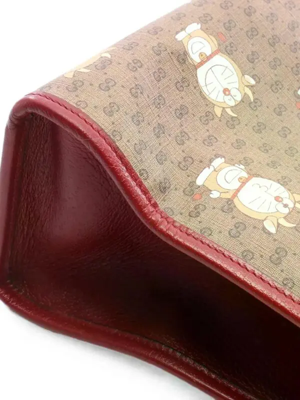 Gucci Gg Supreme Tote Bag With Doraemon Print