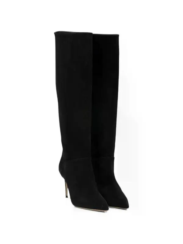 Casadei Renna Suede Pointed-toe Knee-high Boots