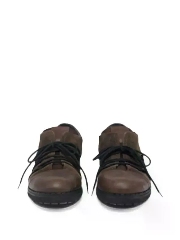 RANRA Suede Paneled Lace-up Shoes