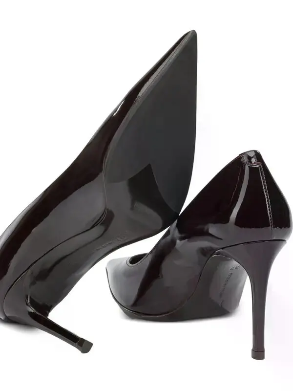 SERGIO LEVANTESI Divina Patent Pointed-toe Pumps