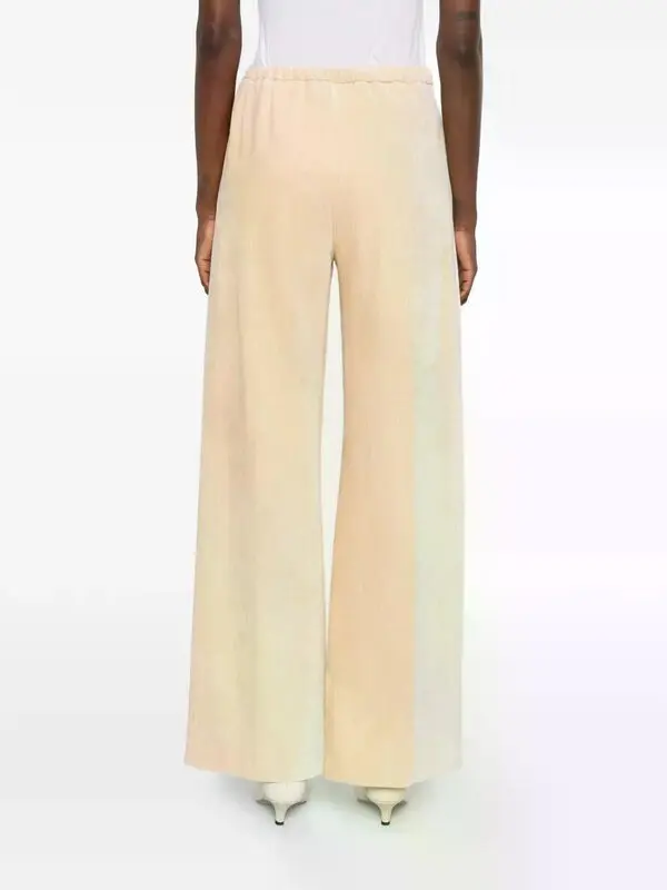 FORTE_FORTE Beige Corduroy Wide Leg Trousers