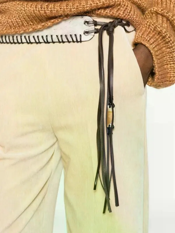 FORTE_FORTE Beige Corduroy Wide Leg Trousers