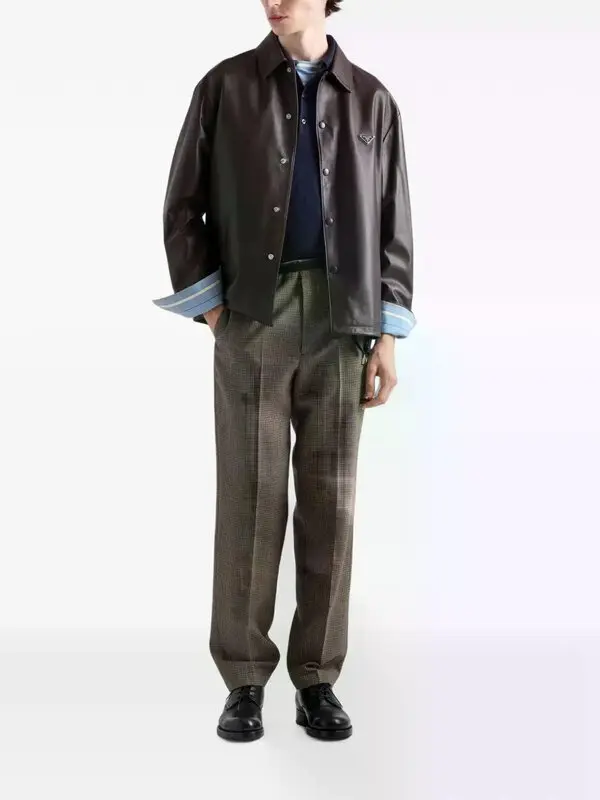 Prada Nappa Leather Shirt