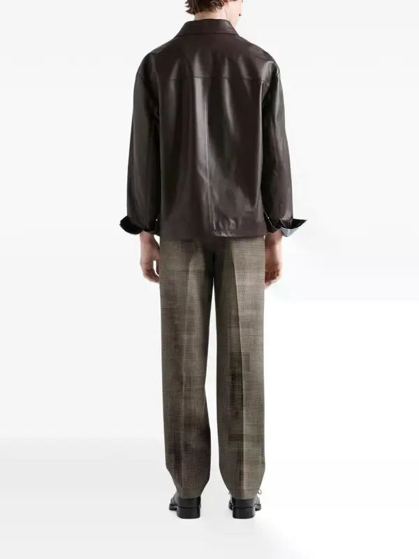 Prada Nappa Leather Shirt