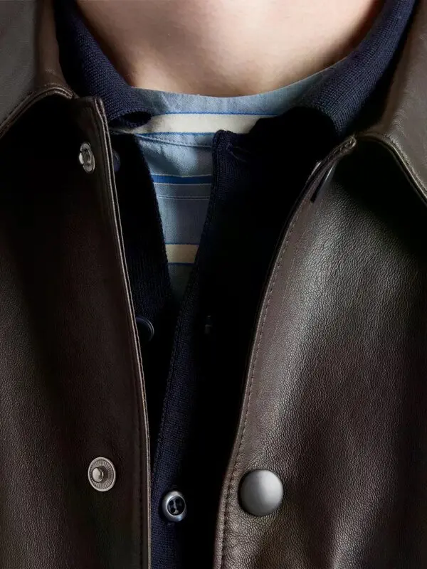 Prada Nappa Leather Shirt