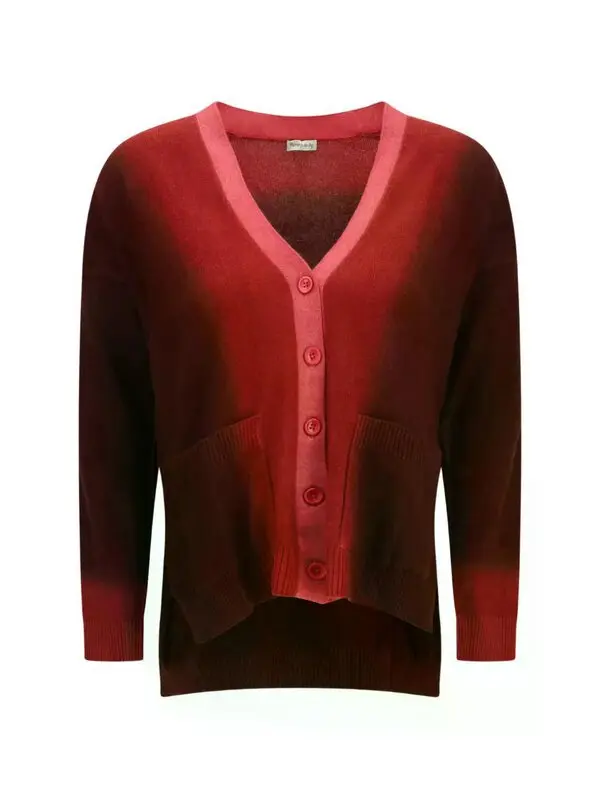 MIRROR IN THE SKY Gradient Patch-pocket Cardigan
