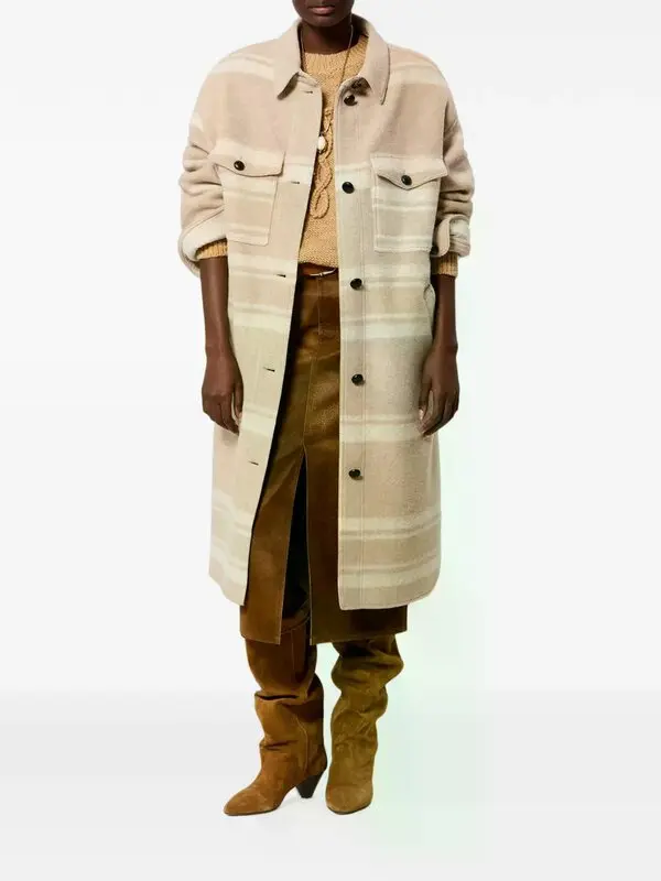 MARANT ETOILE Djila Striped Coat