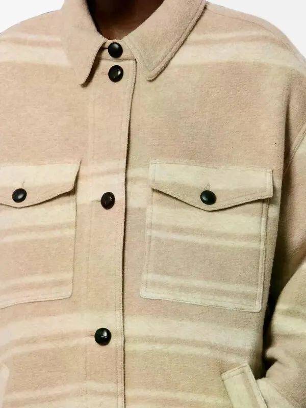 MARANT ETOILE Djila Striped Coat