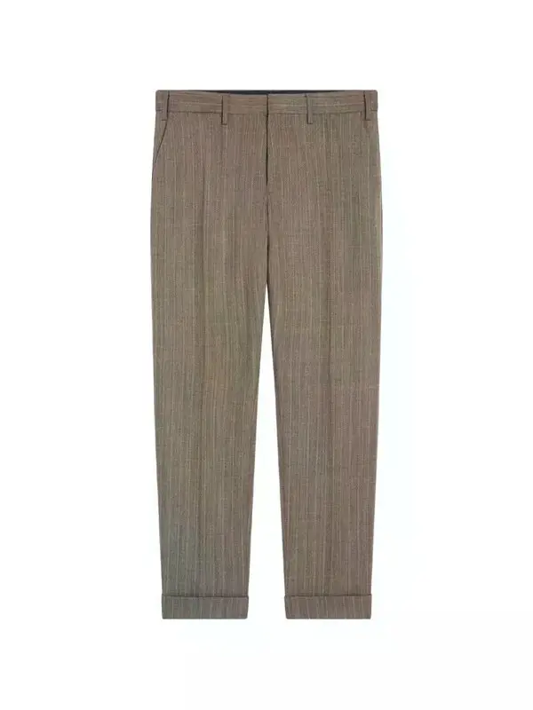 Dries Van Noten Cuffed Wool Pants