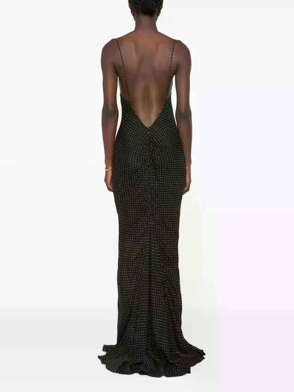 Andamane Ninfea Polka-dot Maxi Dress