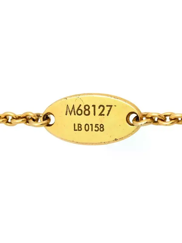 LOUIS VUITTON Tone Plated Flower Link Bracelet