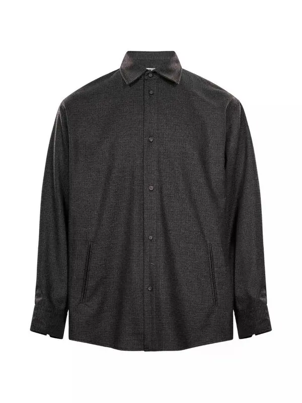DARKPARK Micro-check Button-up Shirt