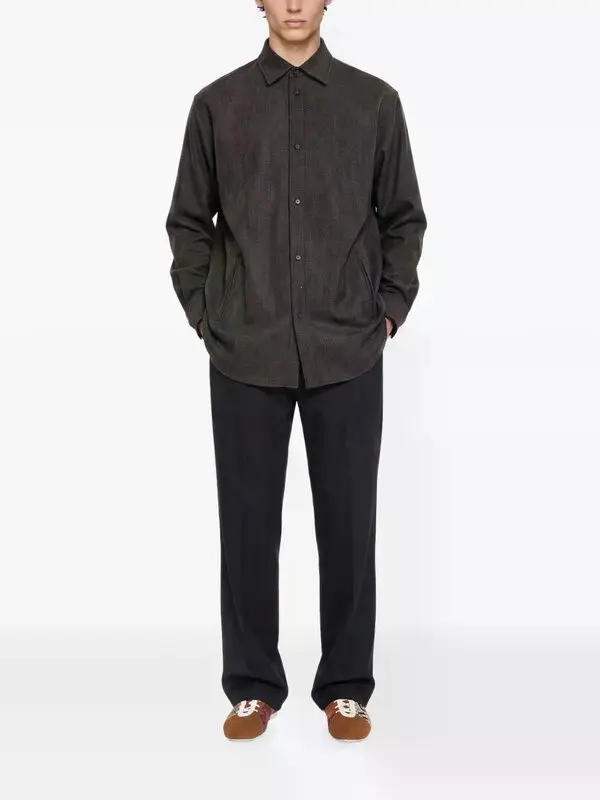 DARKPARK Micro-check Button-up Shirt