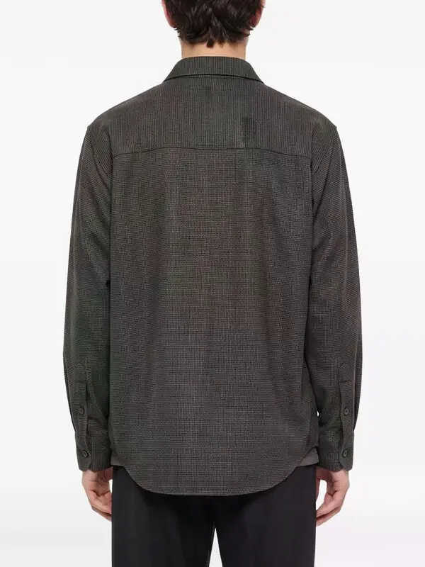DARKPARK Micro-check Button-up Shirt