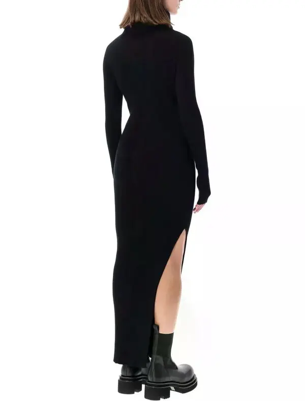 Rick Owens Ribbed-knit Roll-neck Dress