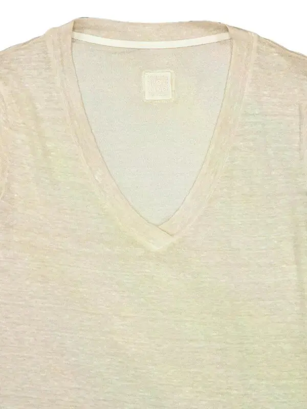 120% Lino V-neck T-shirt