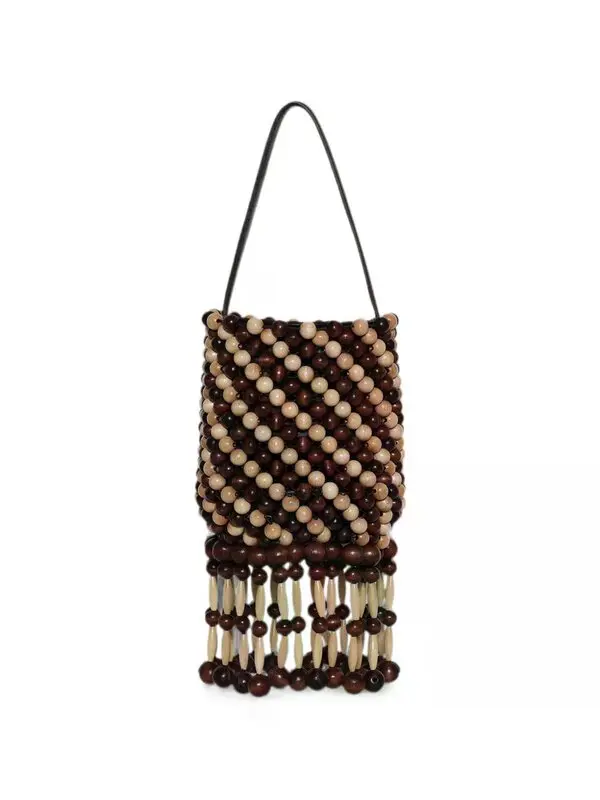 Rabanne Beaded Fringe Bucket Bag